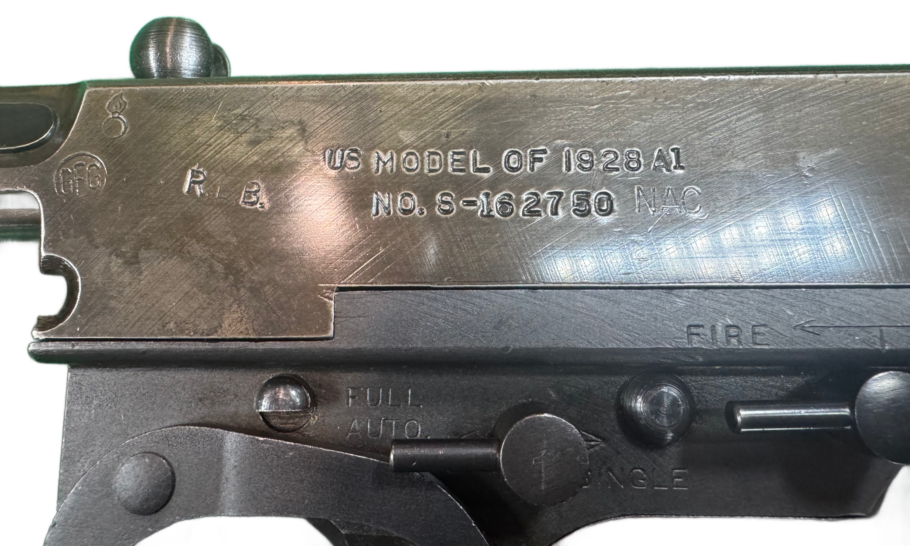 WW2 Thompson 1928 commercial British Lend Lease Transferable form 4 ...
