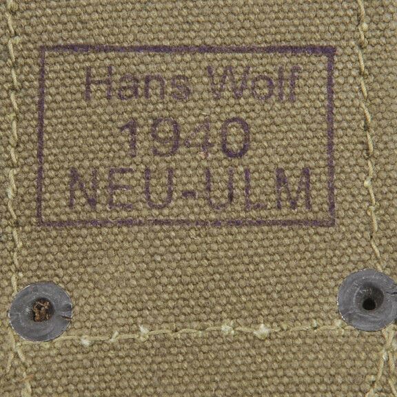 WW2 K98 Canvas German Mauser Bayonet Frog Tropical Pattern Marked HANS ...